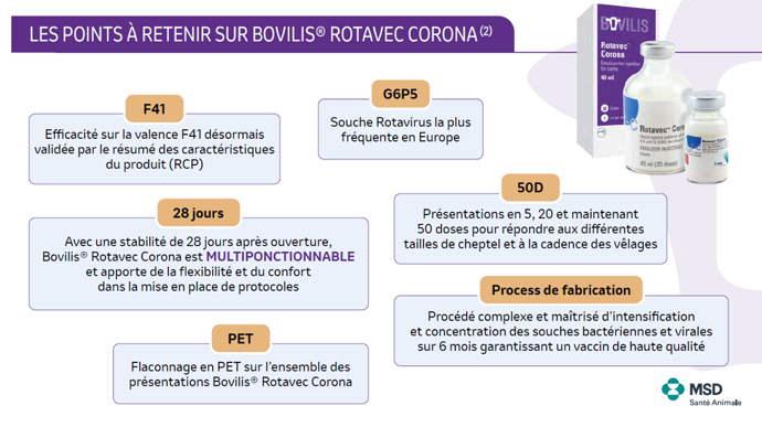 Nouvelle indication pour le vaccin Bovilis Rotavec Corona