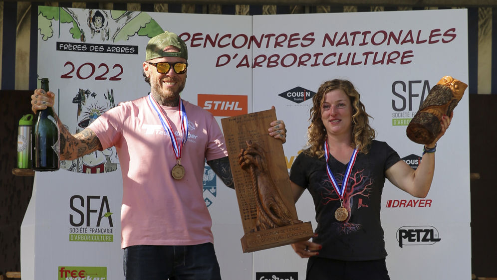 Baptiste Poirier, nouveau directeur du championnat des arboristes grimpeurs