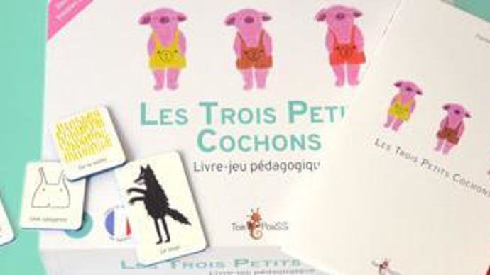 Coffret pédagogique : saisir une histoire avec« les 3 petits cochons