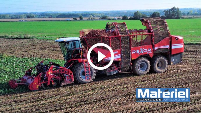 Essai vidéo de l'arracheuse intégrale à betteraves Grimme Rexor 6300 Gen3