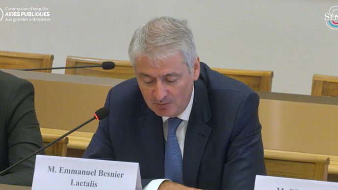 Emmanuel Besnier face à la commission d'enquête du Sénat le17 juin
