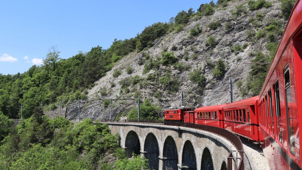 À bord du train de La Mure